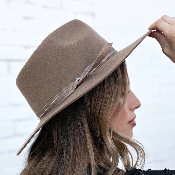 Accessories | The Kennedy Taupe Wool Panama | Poshmark